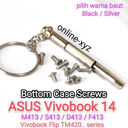 Jual baut sekrup casing ASUS Vivobook M413 S413 F413 D413 flip tm420 14 ...