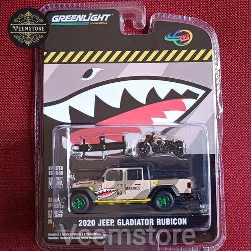 Jual Die Cast 1:64 Jeep Gladiator Rubicon Marines with Indian Scout ...