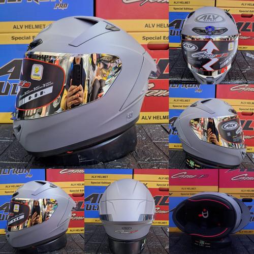 Jual HELM FULL FACE ALV GENESIS SOLID MATT GORILA - mat gorila, M - Kab ...