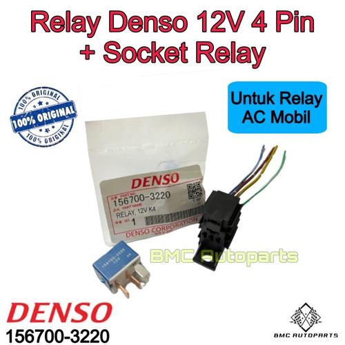 Jual Relay DENSO 4 Pin Komplit Socket Relay Mini Untuk AC Mobil 12 Volt ...