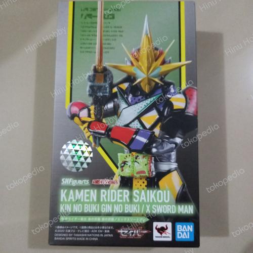 Jual SHF Masked Kamen Rider Saikou Kin No Buki Gin No Buki X Sword Man ...