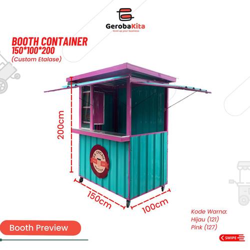 Jual Booth Container 150x100x200 Custom - Kab. Klaten - GerobaKita ...