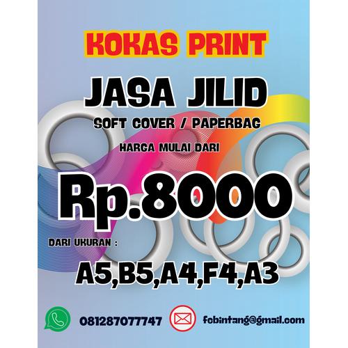 Jual jilid softcover/softcover laminasi glosy/doff/jilid paperbag - A5 ...