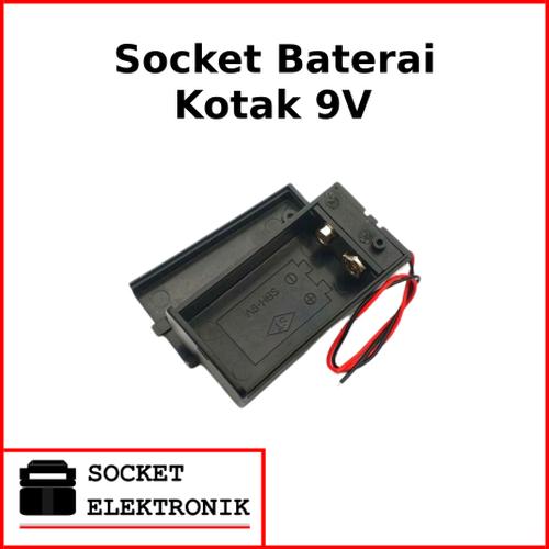 Jual Socket Baterai Kotak 9V Kotak Baterai 9V - Kota Bandung - socket ...