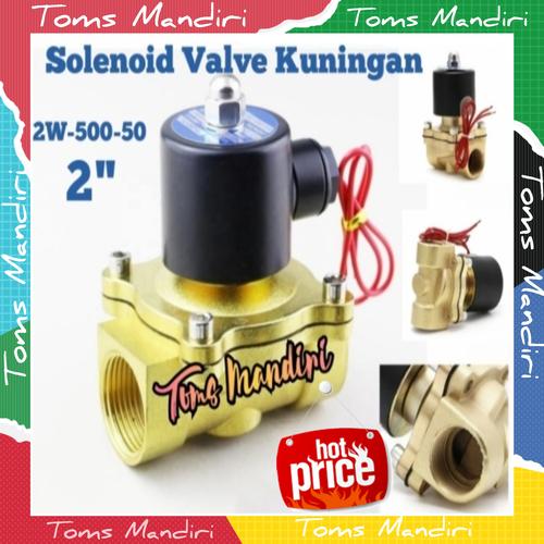 Jual Solenoid Valve 2'' inch Brass Kuningan 24V DC 24DC 2W-500-50 - Jakarta Barat - toms mandiri ...