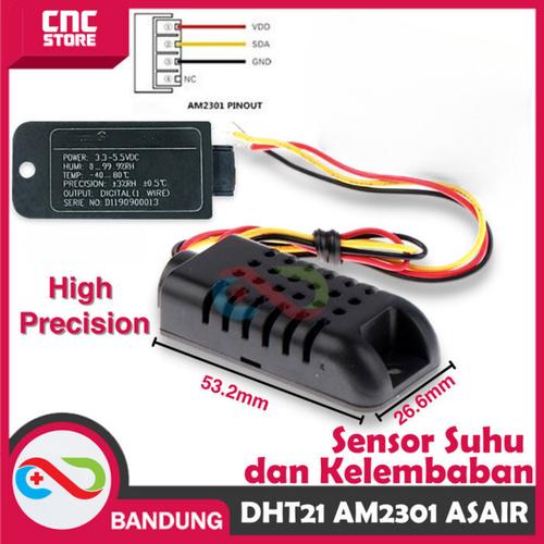 Jual DHT21 AM2301 TEMPERATURE HUMIDTY SENSOR SENSOR SUHU DAN KELEMBABAN ...