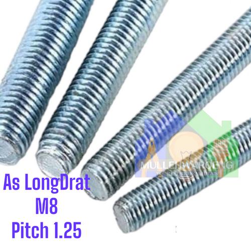 Jual LONGDRAT M8 GALVANIS / LONG DRAT 8MM X 1 MM/ ASDRAT HALUS PANJANG ...