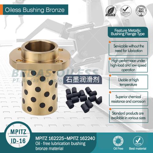 Jual Bushing Oiless MPITZ ID = 16mm Oil-free/self-lubricating graphite ...