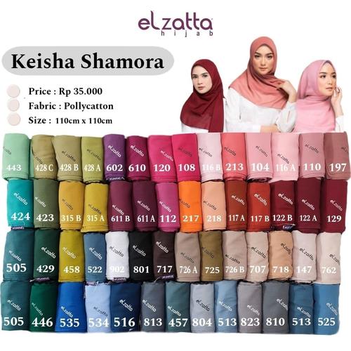 Jual Jilbab Segiempat Polos Elzatta Keisha Shamora bahan Polycotton ...