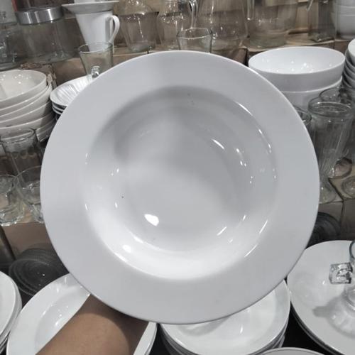 Jual PIRING PASTA 9 INCH / PIRING SPAGHETTI BLANC PORCELAIN KERAMIK ...