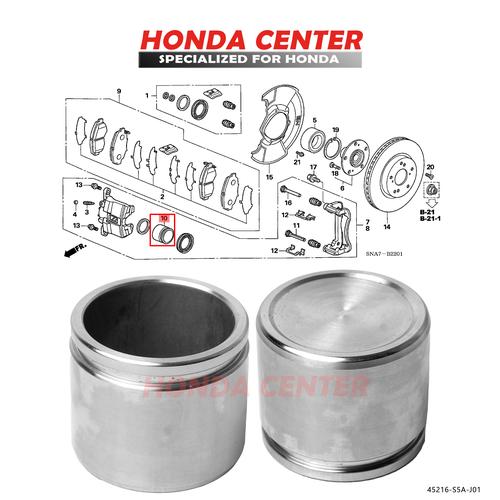 Jual PISTON REM DEPAN JAZZ GK5 2015 2016 2017 2018 2019 2020 2021 ...
