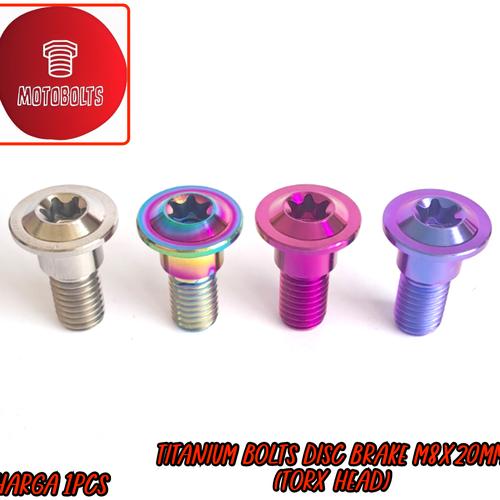 Jual Baut Disc Brake Titanium Original M8 x 20mm Drat 12 (Torx Head ...