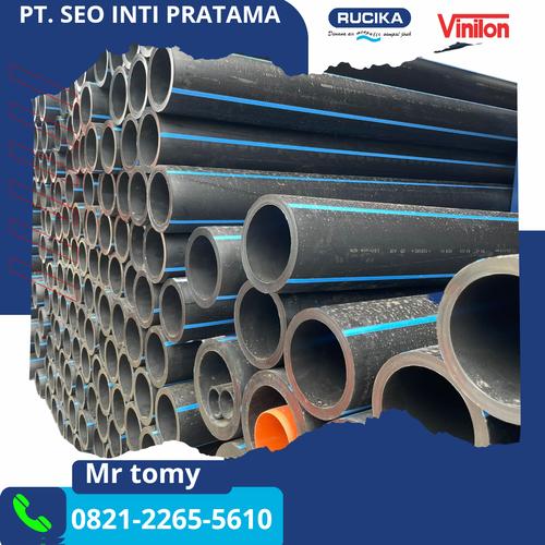 Jual pipa HDPE 8 inch pipa HDPE OD- 200mm ( pipa batangan 6m)- hitam ...