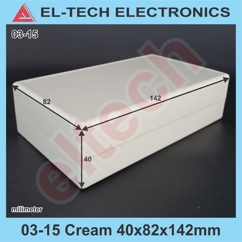 Jual Box Electronic Instrument Project Plastic 03-15 Cream 40x82x142mm - Kota Surabaya - ELTECH ...