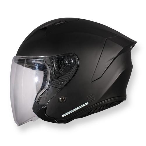Jual Helm MSR Razer Polos Warna Doff Half Face Single Visor Standar SNI ...