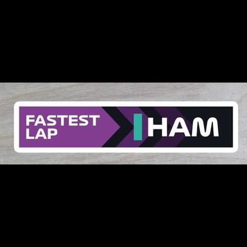 Jual Sticker Formula One F1 Lewis Ham Fastest Lap Symbol 2023 - Ungu ...