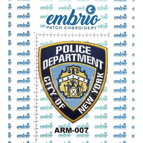 Jual ARM-007 Patch NYPD New York Police Department NYC Patches Emblem ...