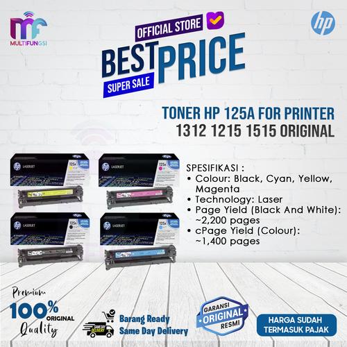 Promo Toner HP 125A For Printer 1312 1215 1515 Original - Hitam Cicil 0 ...