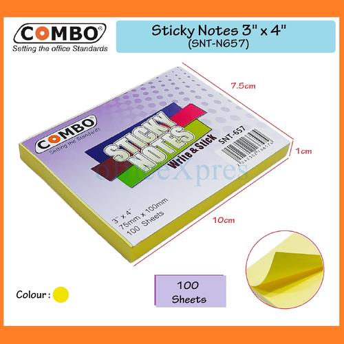 Jual Sticky Notes / Memo Tempel / Kertas Memo Stick / Index Mark SNT ...