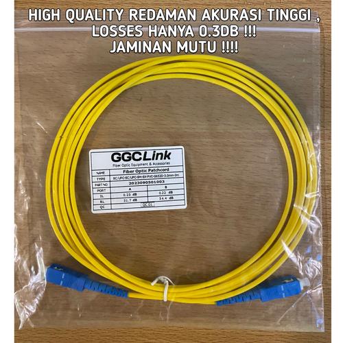 Jual patchcord fiber optic SC-SC UPC 3m kabel patch cord fiber optik ...