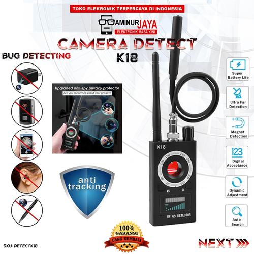 Promo RF Signal Detector K18 GSM Audio Bug Finder Perangkat Pintar Anti ...