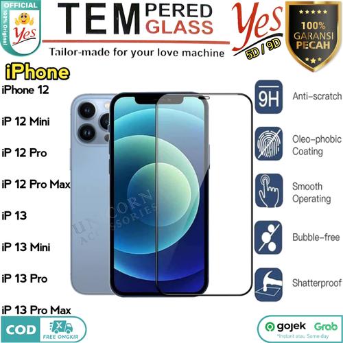 Jual iPhone 12 Pro Max 13 Mini Tempered Glass Anti Gores Kaca Full 5D 9D - iPhone 13 Pro ...