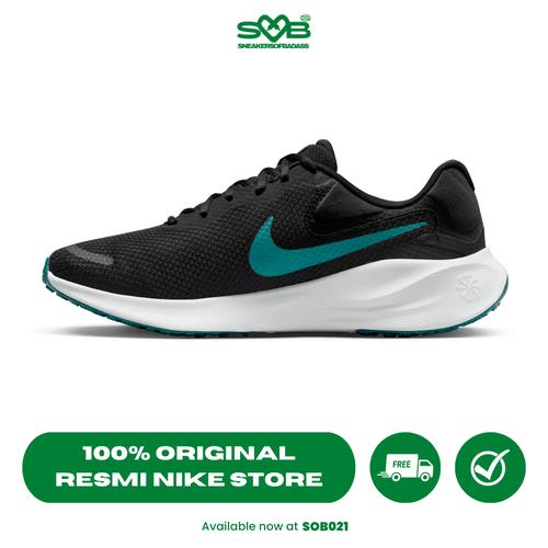 Jual Sepatu Lari Nike Men Revolution 7 Road Running Black Geode FB2207 ...