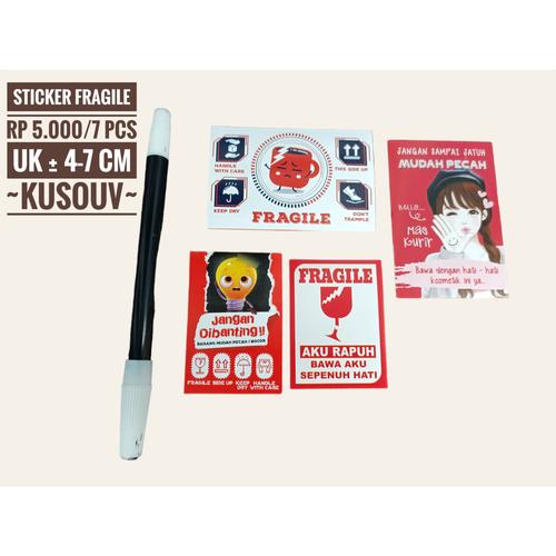 Jual Sticker Fragile/Sticker Jangan Dibanting/Sticker Pecah Belah ...