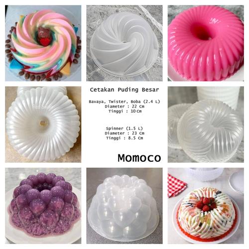 Jual Cetakan Kue Puding 22 x 10 Cm 2.4 L Loyang Bavaya Twister Boba ...