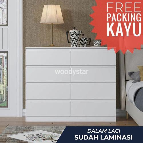 Jual NK46 Kabinet 8 laci lemari penyimpanan serbaguna drawer minimalis ...