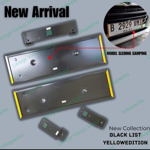 Jual Tatakan Dudukan Plat Nomor mobil Model Lis Kuning, Fortuner ...