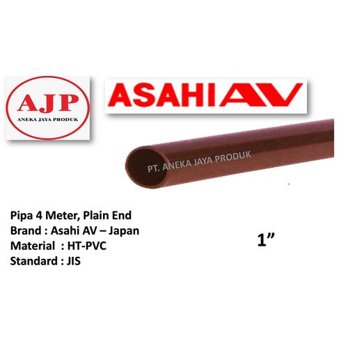 Jual PIPA 4 METER/LGTH, PLAIN END HT-PVC JIS - ASAHI ( JAPAN ) - 1 INCH ...
