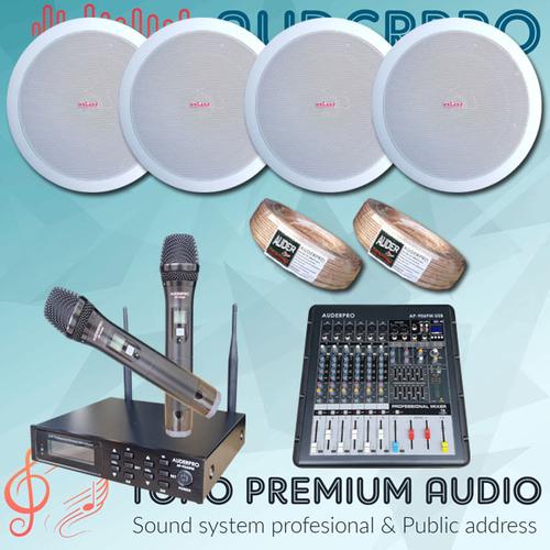 Jual Harga paket sound system rapat kecil SC-4 speaker ceiling pro 8 ...