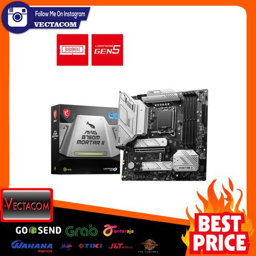 Jual Motherboard MSI MAG B760M Mortar II - LGA1700 B760 DDR5 USB3.2 Type-C - Jakarta Pusat ...