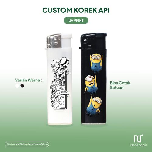 Jual Korek Api Gas Custom Mancis Cetak Print UV/cetak foto, nama ...