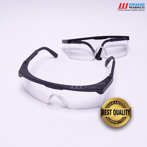 Jual Juragan Wearpack - Kacamata Safety Warna Bening Frame Hitam - Kab ...