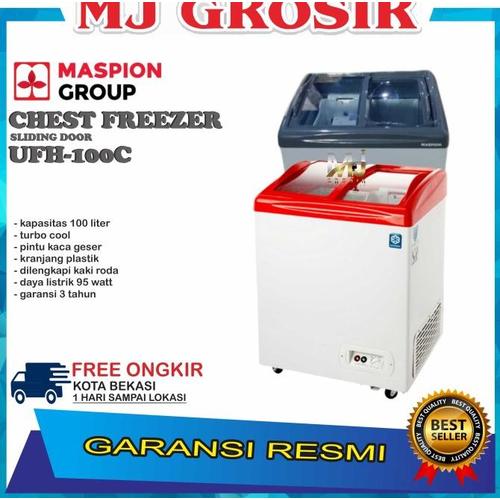 Jual MASPION UFH 100 C CHEST FREEZER BOX 100 LITER LEMARI PEMBEKU ...