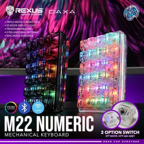 Jual Rexus Daxa M22 / M-22 Numeric Mechanical Keyboard - Jakarta Pusat ...