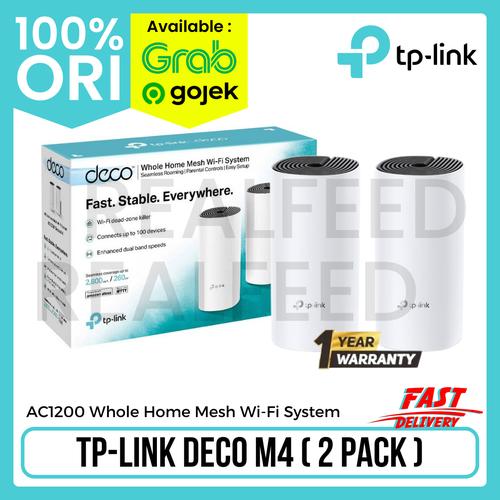 Jual TP-Link Deco M4 AC1200 Whole Home Mesh Wi-Fi System Router DECO 2 ...