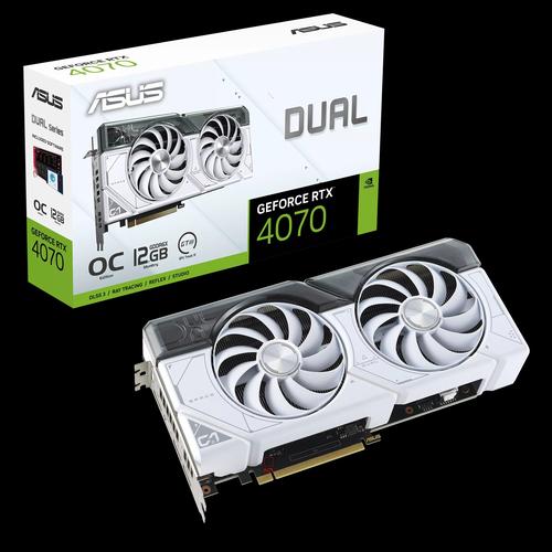 Jual (NEW) VGA Card ASUS RTX 4070 Dual OC White 12GB GDDR6X - Kota ...