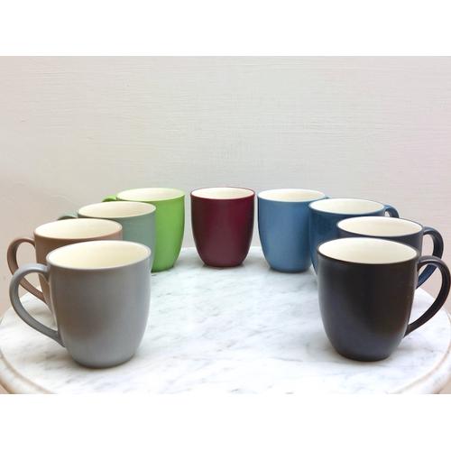 Jual Gelas Mug Keramik Kopi / Teh Minimalist - Two Tone Coupe Mug 350ml ...