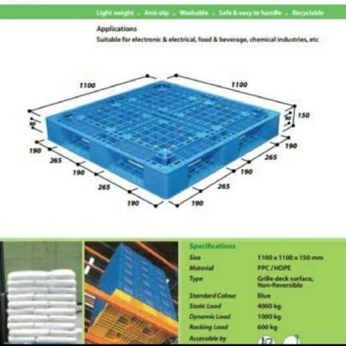 Jual Pallet palet plastik UK 110x110x15cm BARU/NEW - Kab. Bekasi - CV ...