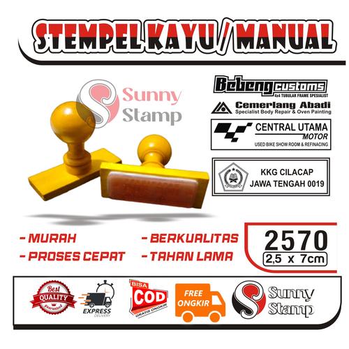 Jual Cetak Stempel Manual Runaflek Nylo Gagang Kayu - 2570 - Kota ...