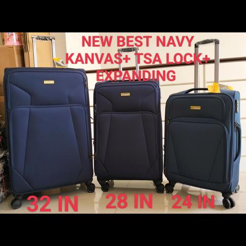 Jual KOPER KAIN PRESIDENT 28 INCHI JUMBO KANVAS RODA 4 PUTAR TSA 180623 ...