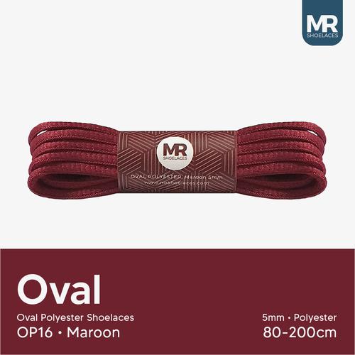 Promo MR Shoelaces OP16 Maroon (Merah Marun) Tali Sepatu Oval 5mm 80-200cm - Kota Bandung - MR ...