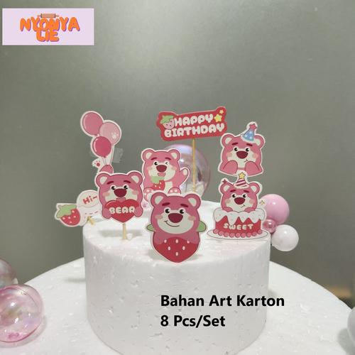 Jual CKA10 Topper Karton Toy Story Lotso Animasi Hiasan Kue Ulang Tahun ...