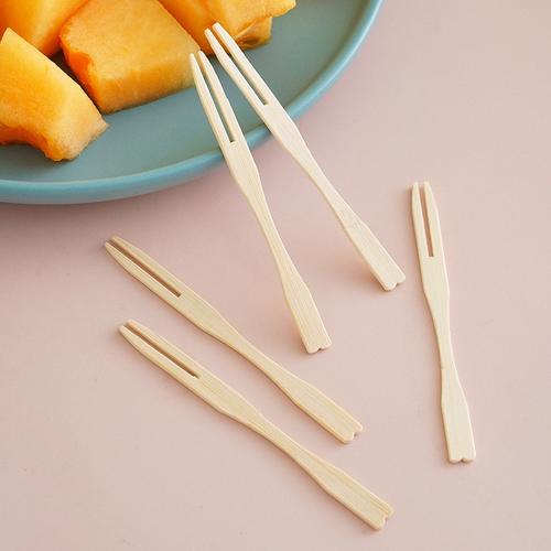 Jual Garpu Kayu Dessert 100pcs / Garpu Kecil Kue Cake Buah Kayu ...