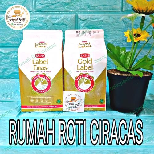 Jual RICHS GOLD 500 LABEL TOPPING EMAS NO DAIRY CREAM WHIPPING 500GR ...