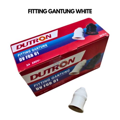 Jual FITING LAMPU TEBAL DUTRON FITTING LAMPU GANTUNG STANDAR E27 Putih ...