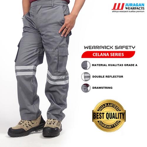 Jual Juragan wearfacts - Celana Safety Proyek Warna Abu-abu - S - Kab ...